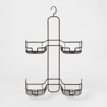 iDesign Verona Hose Shower Caddy, Bronze - Bathroom Organizer, Storage ...