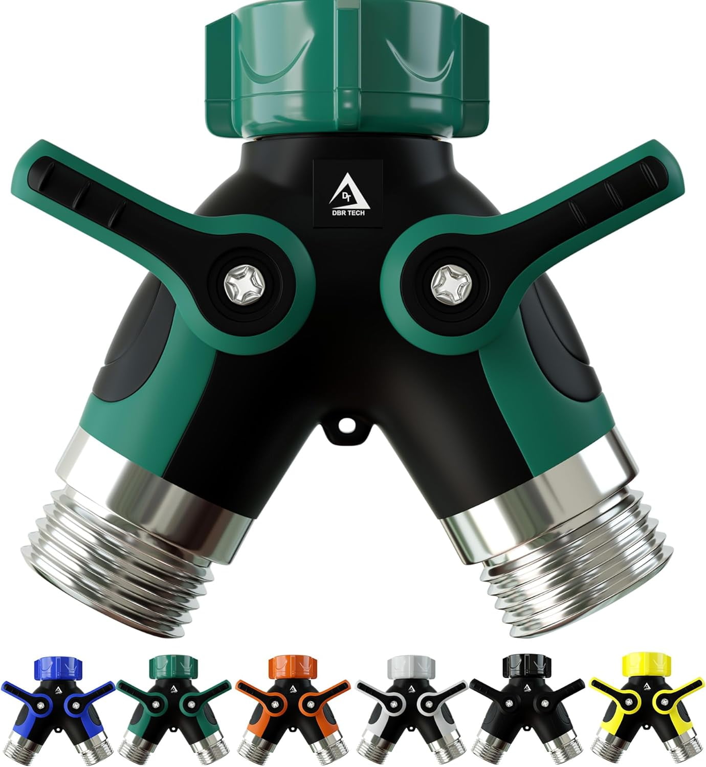 Hose Splitter 2 Way, Heavy Duty Metal Connector, Two Way Garden Hose ...