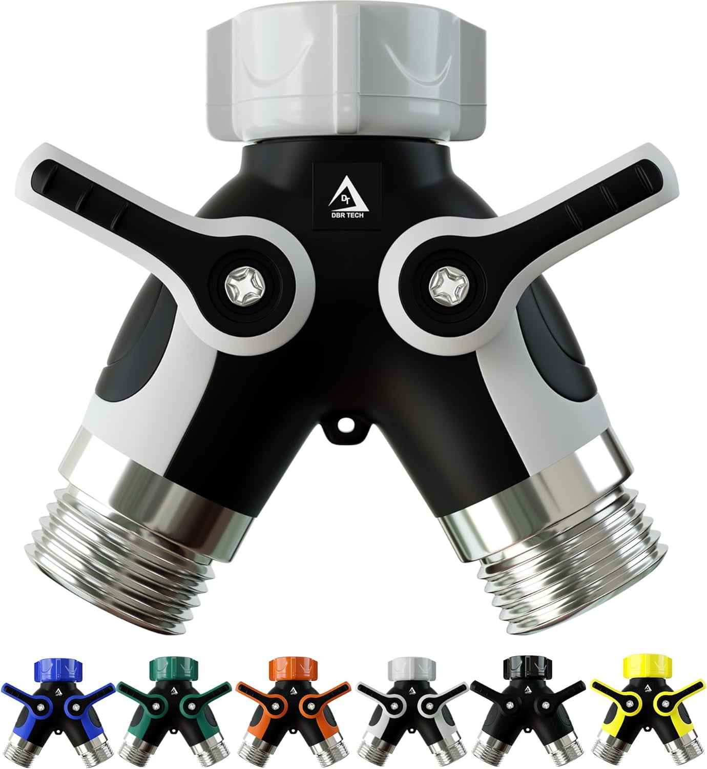 Hose Splitter 2 Way, Heavy Duty Metal Connector, Two Way Garden Hose ...