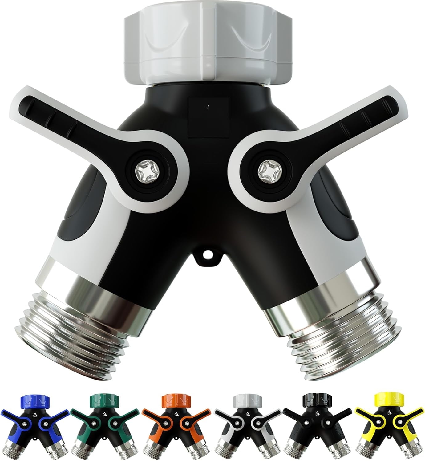 Hose Splitter 2 Way, Heavy Duty Metal Connector, Two Way Garden Hose ...