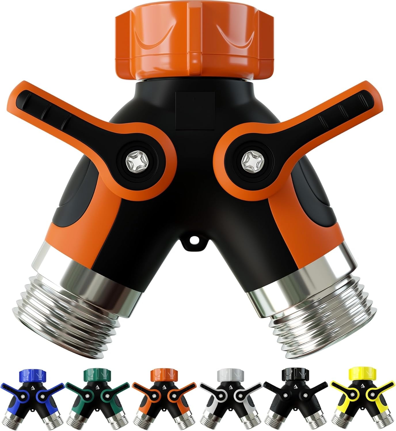 Hose Splitter 2 Way, Heavy Duty Metal Connector, Two Way Garden Hose ...