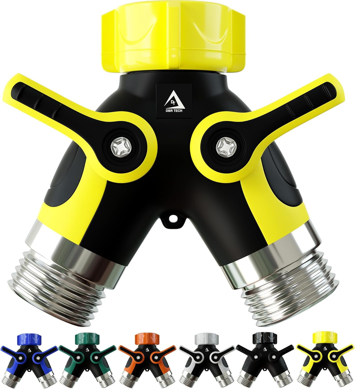 Hose Splitter 2 Way, Heavy Duty Metal Connector, Two Way Garden Hose ...