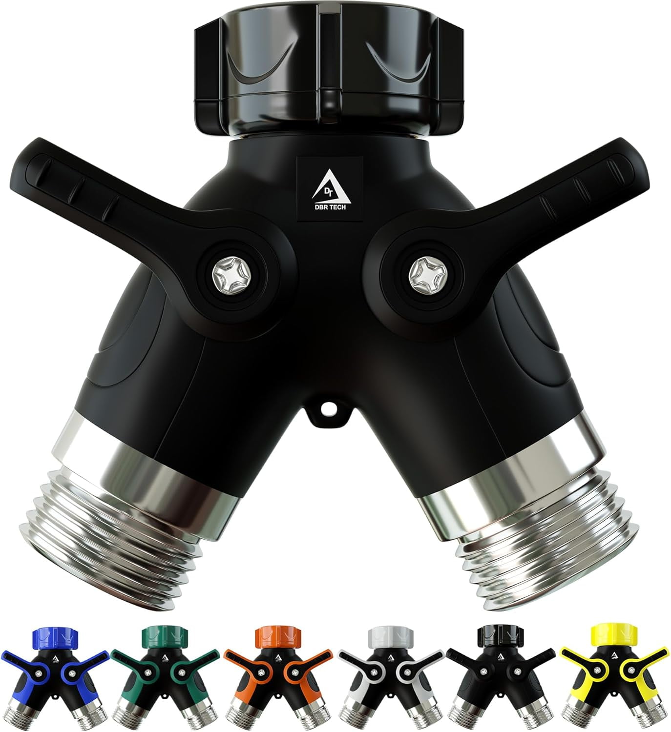 Hose Splitter 2 Way, Heavy Duty Metal Connector, Two Way Garden Hose ...