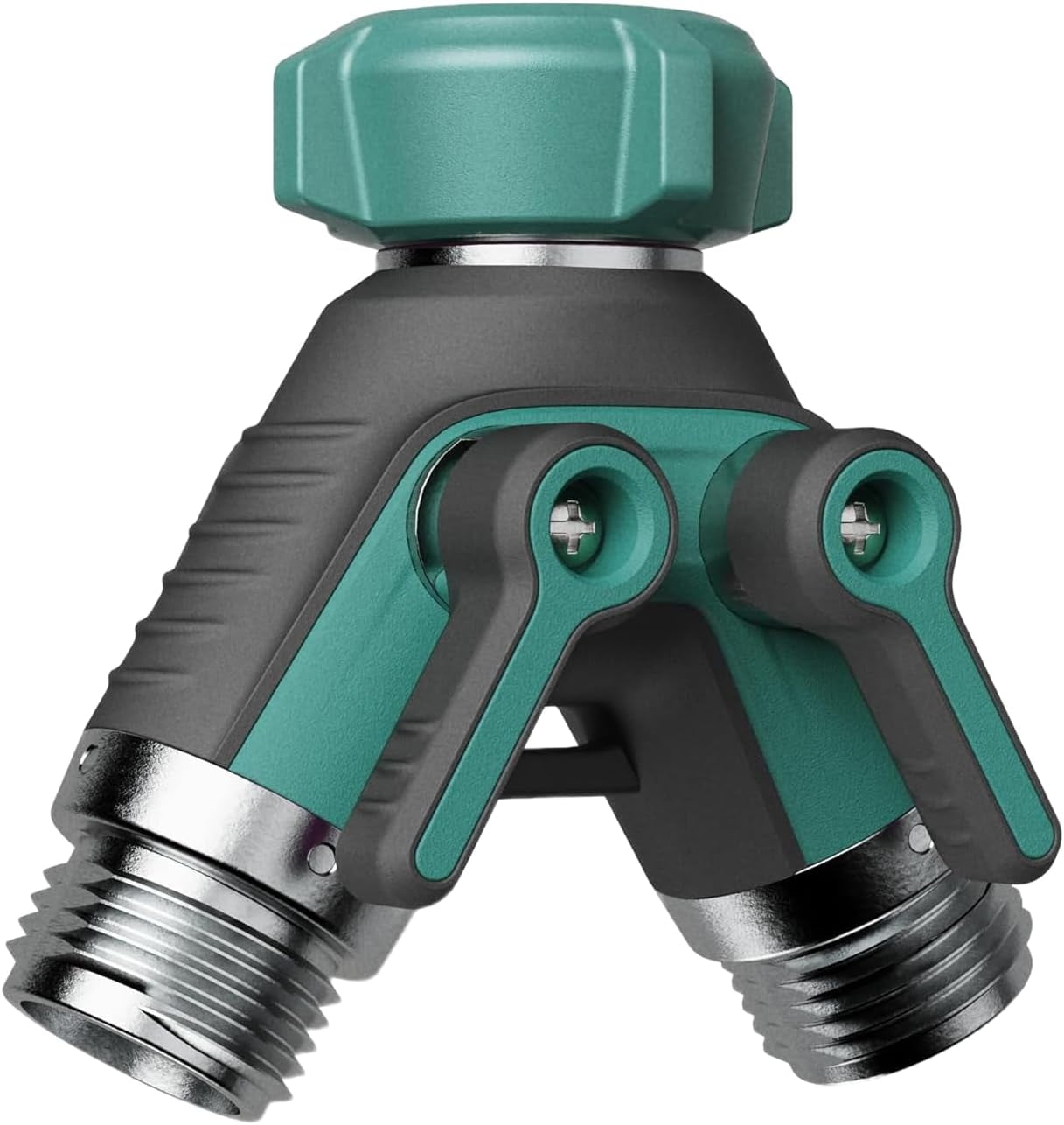 Hose Splitter 2 Way Heavy Duty Outdoor Faucet and Garden Connector ...