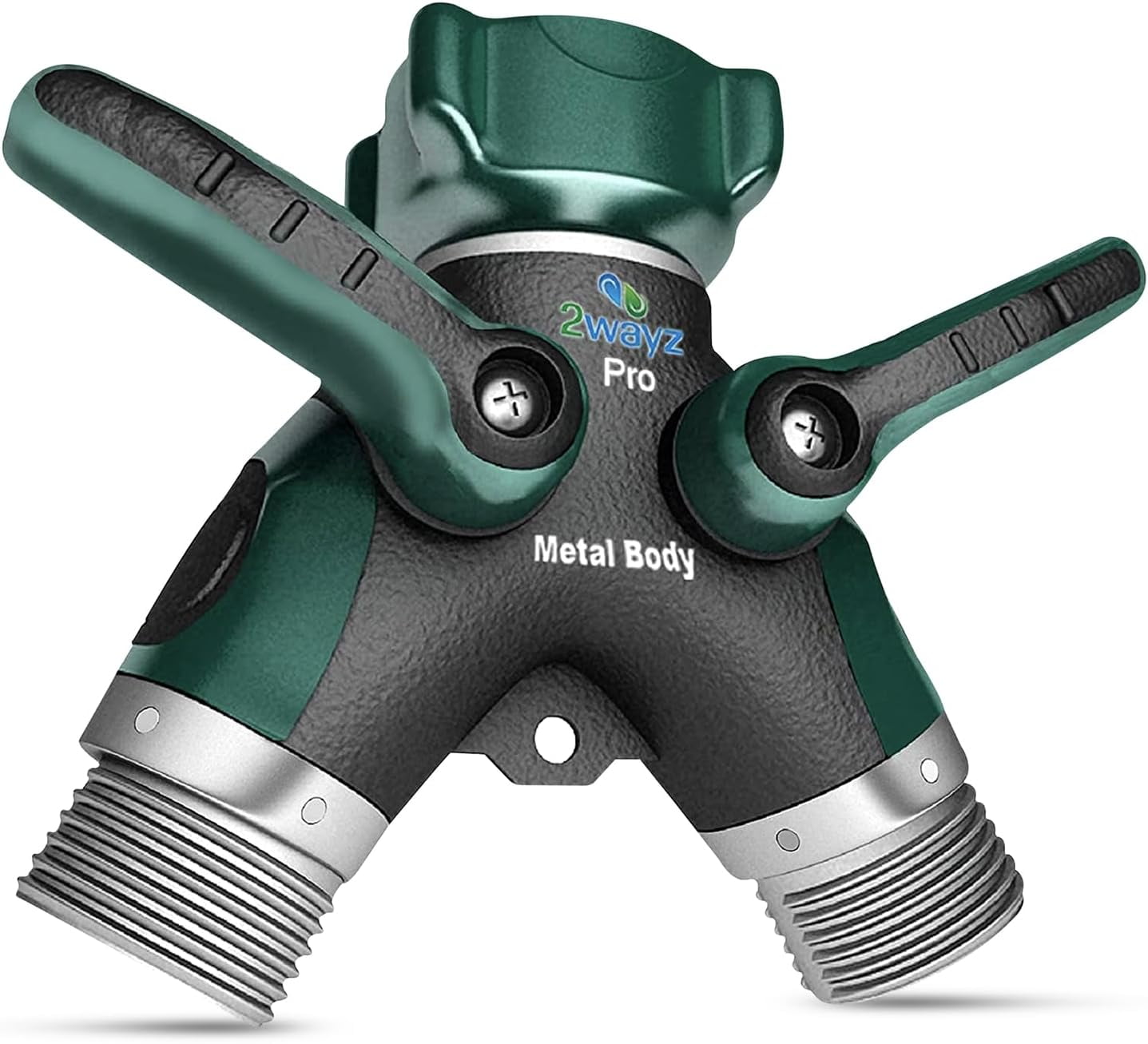 Hose Splitter 2 Way Heavy Duty - Outdoor Faucet and Garden Hose ...