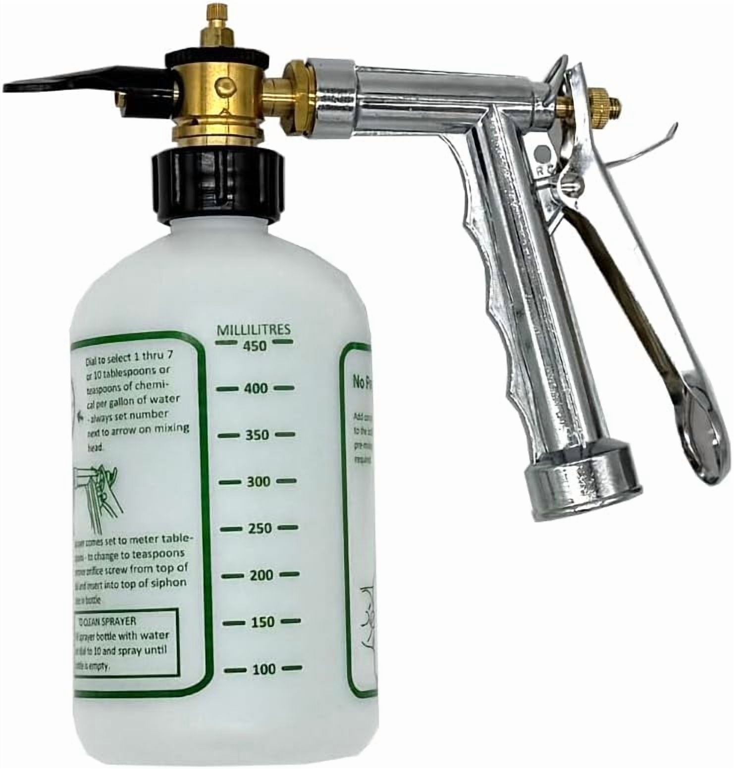 Hose Sprayer - 16oz Bottle - Small 7.5" x 7.5" Size - for Spraying ...