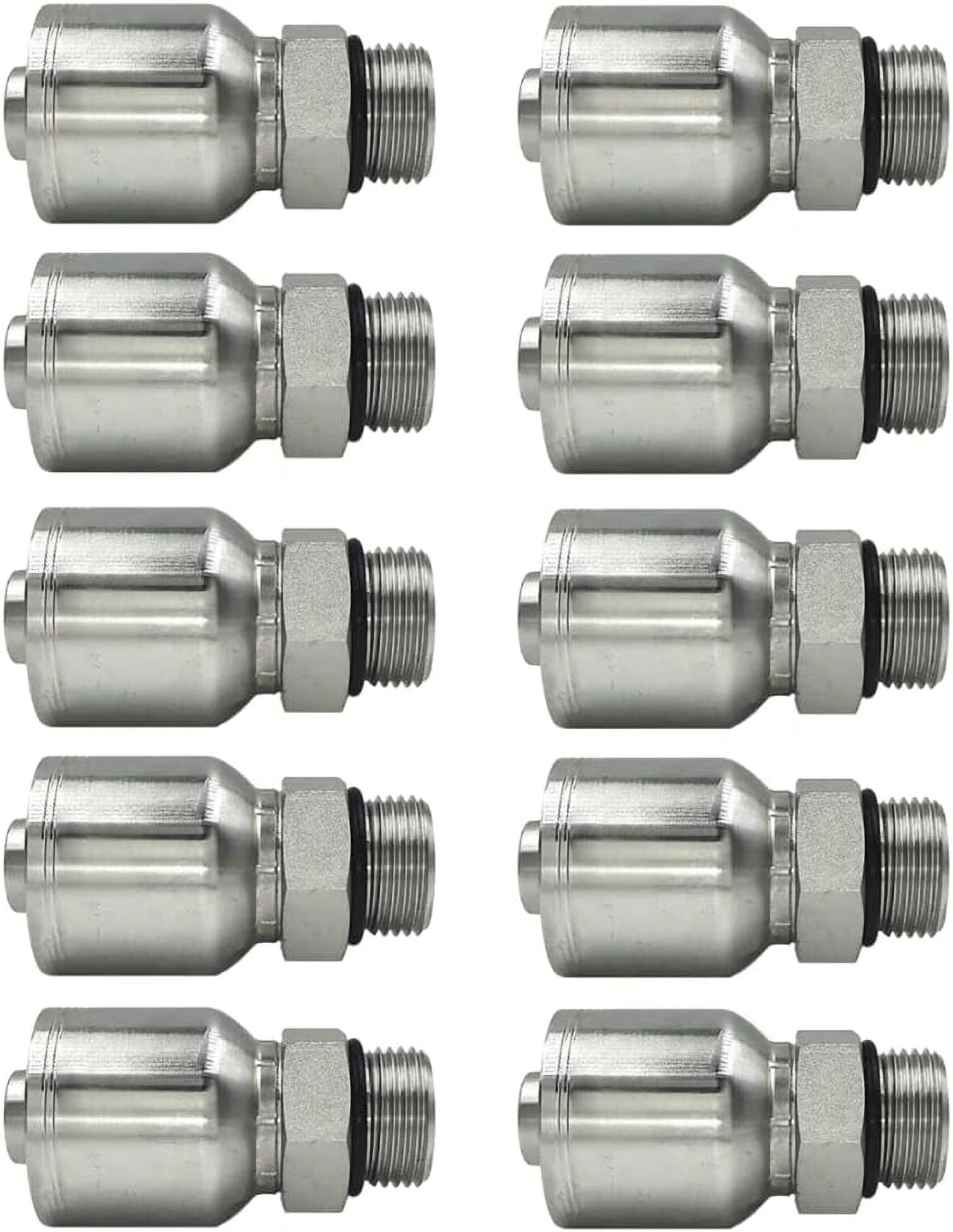 Hose x #8 SAE/ORB Male Compatible w/ 43-Series Hydraulic Hose End Crimp ...