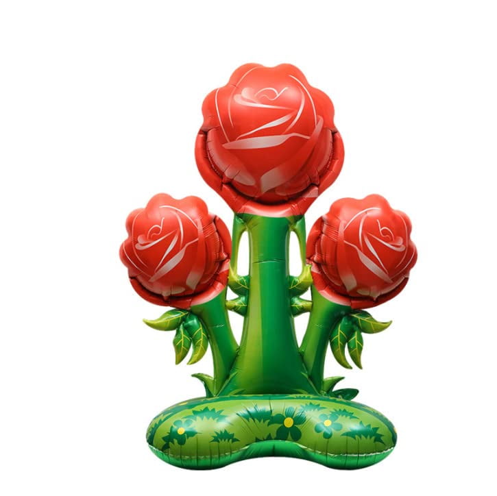 Hosfairy 1Pcs Big Coconut Palm Tree Balloons H2FSDBig Red Rose Balloons ...