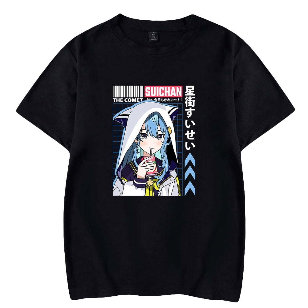 Hoshimachi Suisei merch vtuber tour T Shirt Short Sleeve crewneck ...