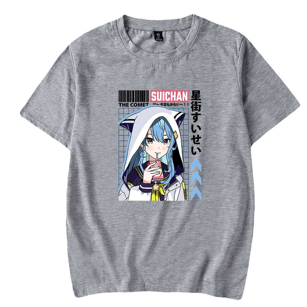 Hoshimachi Suisei merch vtuber tour T Shirt Short Sleeve crewneck ...