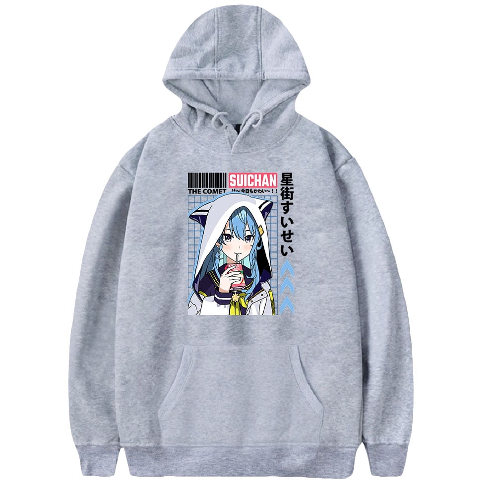 Hoshimachi Suisei tour merch vtuber tour hooded drawstring pocket ...