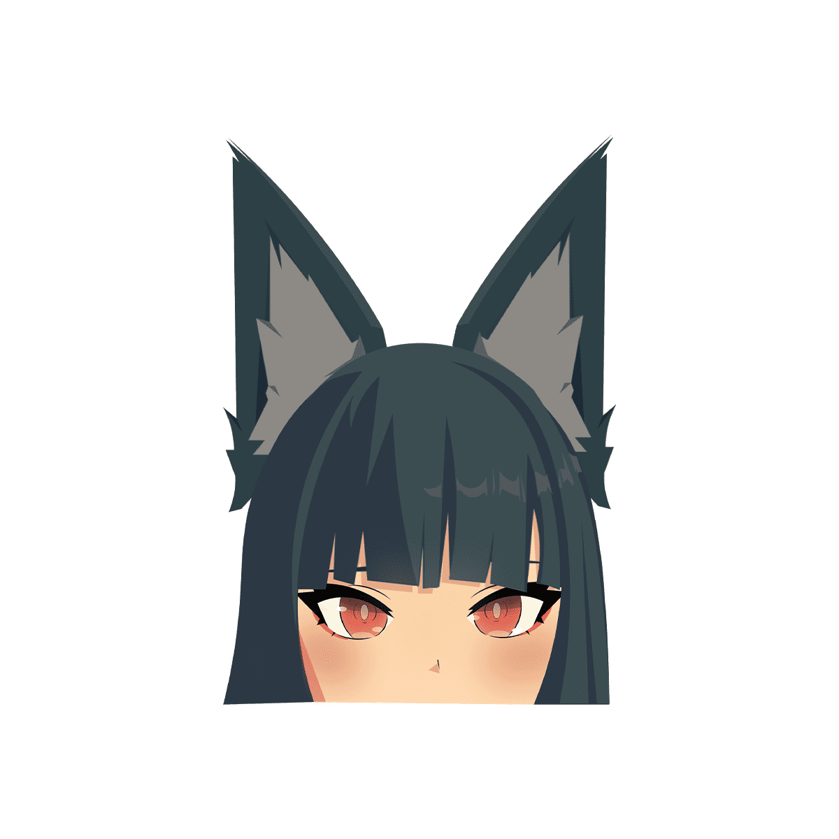 Hoshimi Miyabi Peeker Sticker – Peeking Style Inspired by Zenless Zone ...