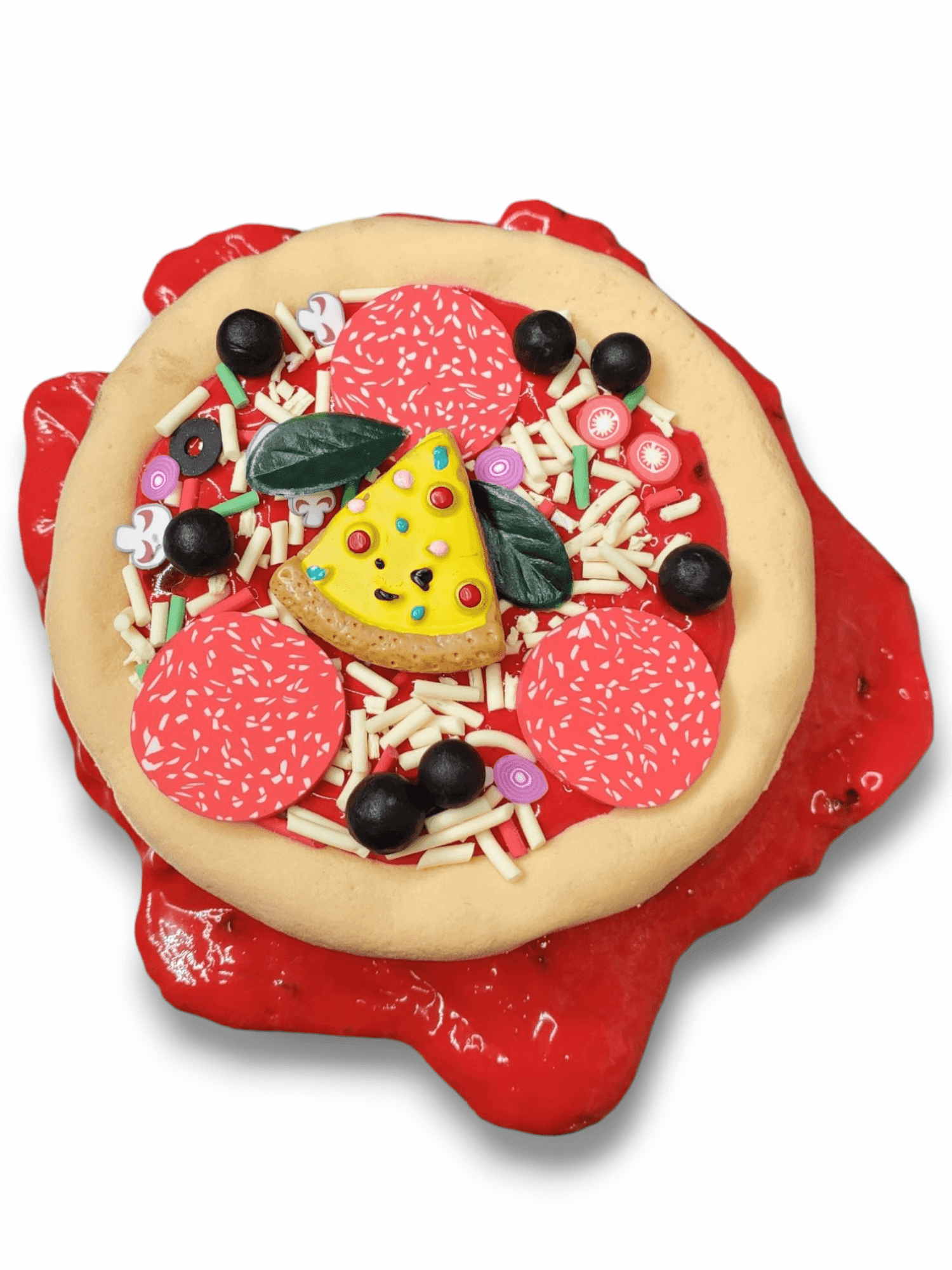 Hoshimi Slimes Pizza Sauce DIY Slime Kit, Strawberry Supreme Pizza ...