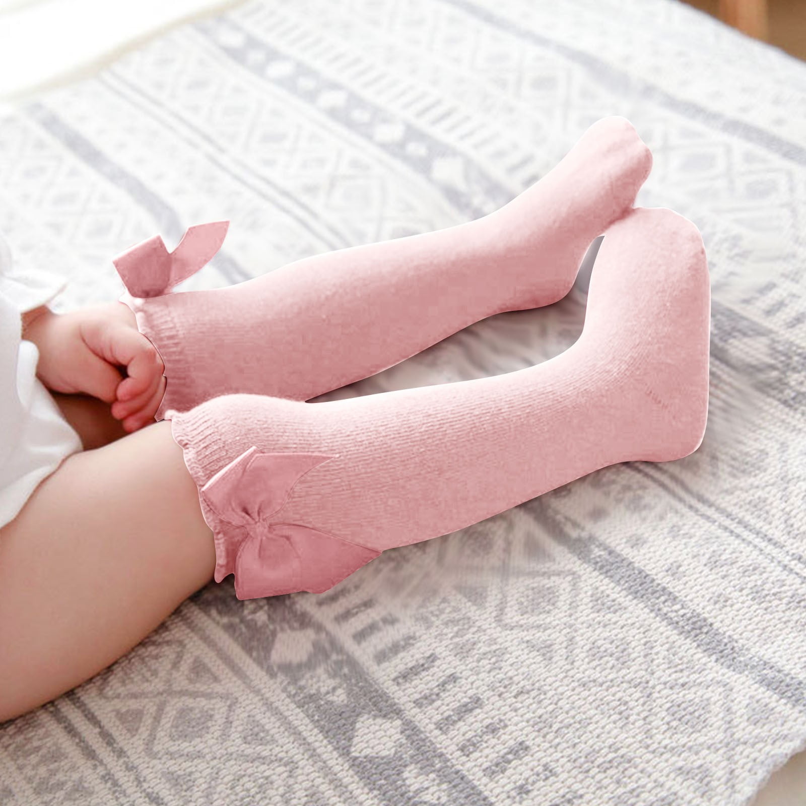 Hoshose Dance Socks Kids Youth Girls Socks 6-8 Years Old Knee High ...