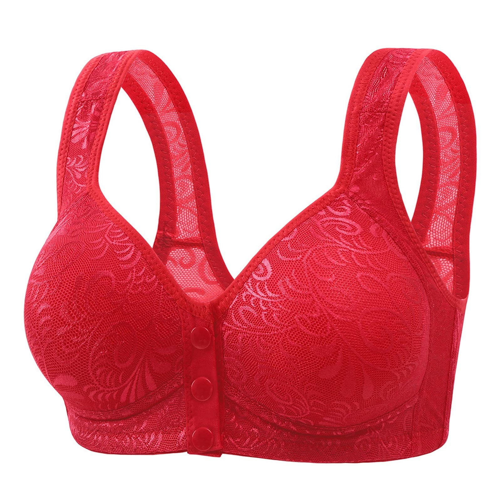 Hoshose Front Closure Bras for Women No Underwire Comfort Plus Size ...