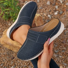 Closed Toe Slides Womens