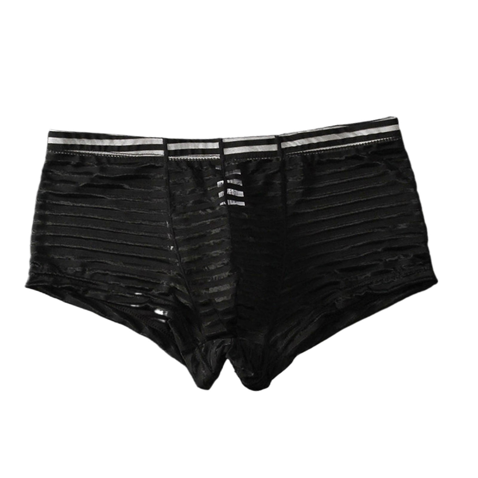 Hoshose Summer Mens Sexy Boxer Briefs See Through Underwear Ultra Thin ...