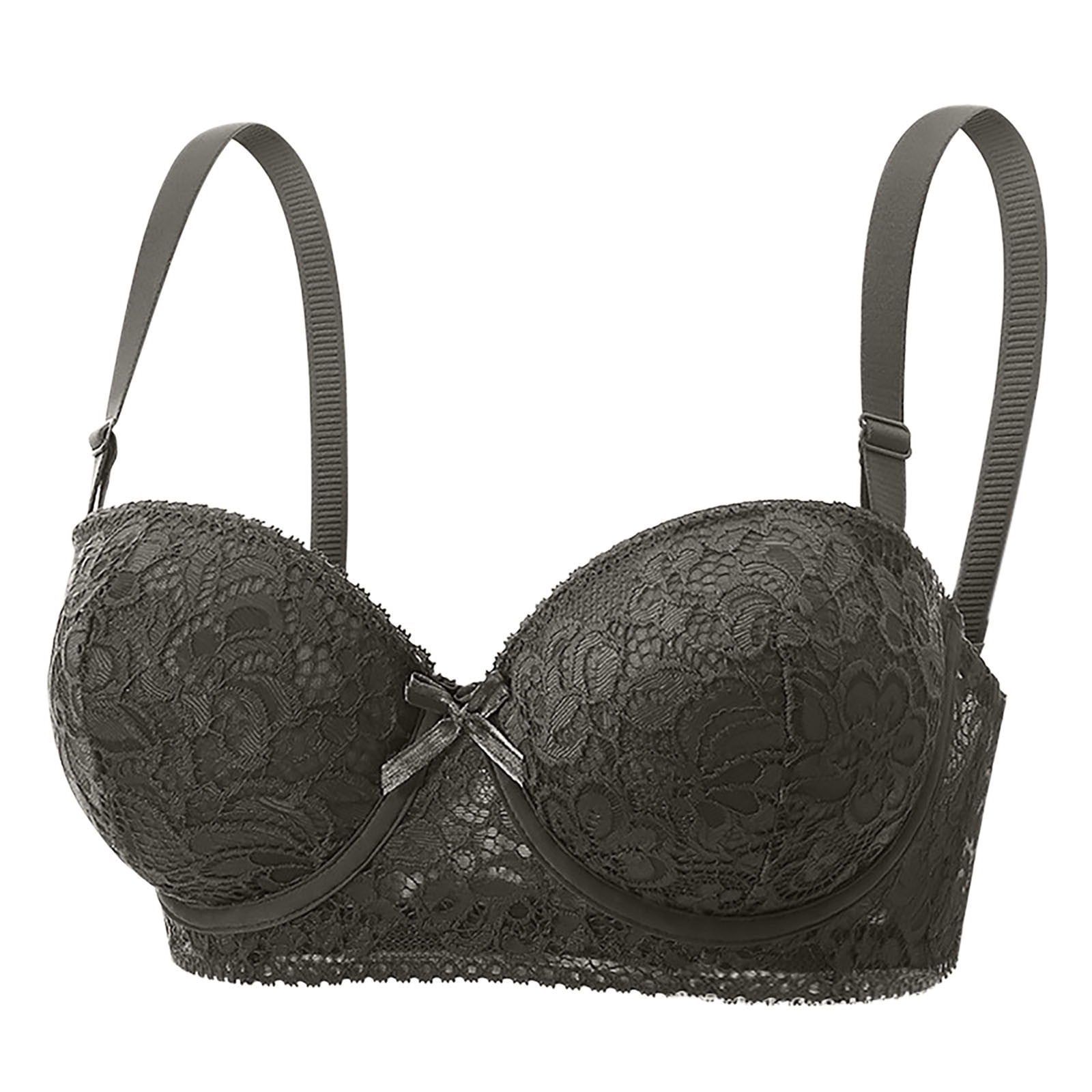 Hoshose Women V Neck Wireless Bra Full Coverage Comfort Bras Supportive ...
