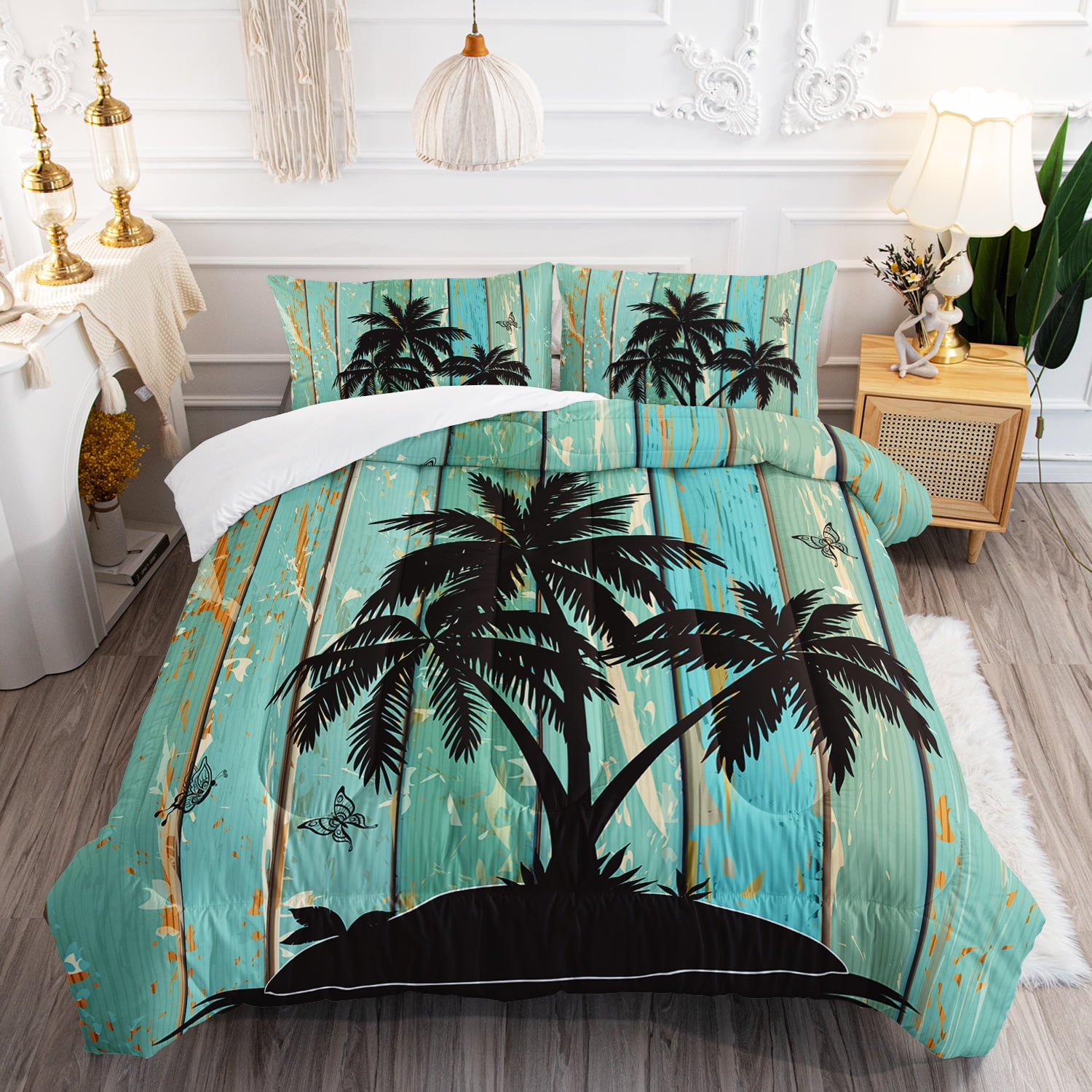 Hosima 3-Piece 3D Digital Comforter With Pattern Composed Of Multiple ...