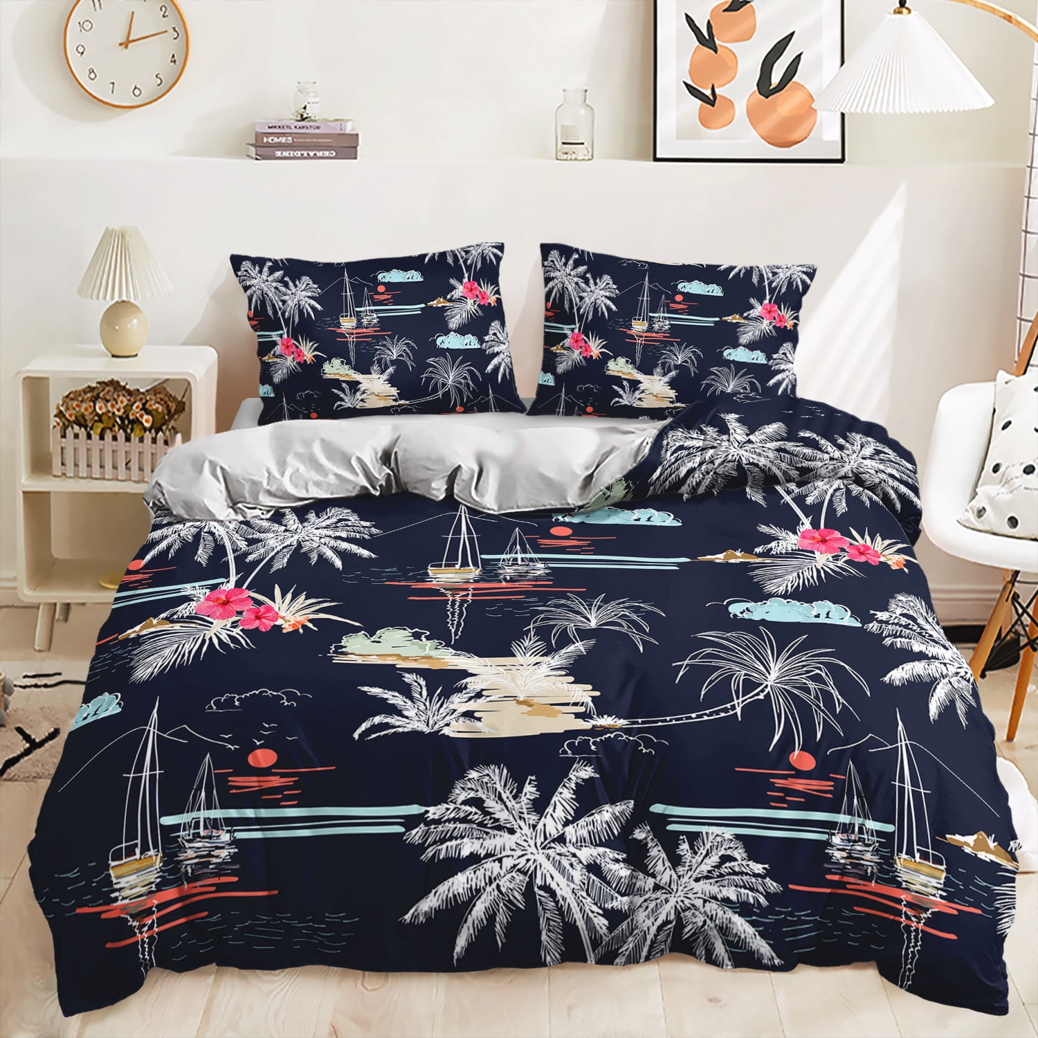 Hosima 3-Piece 3D Digital Duvet Cover With Pattern Composed Of Multiple ...