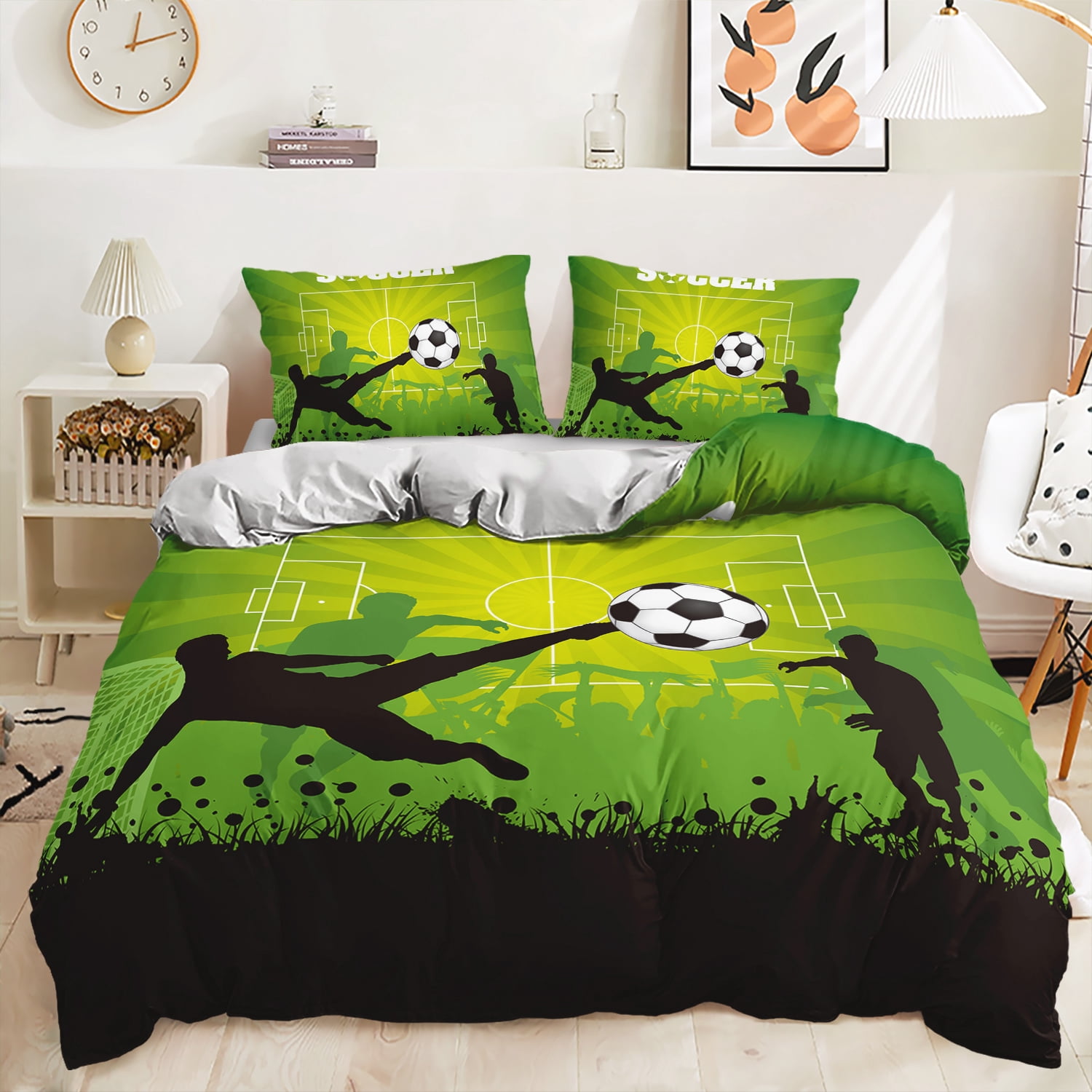 Hosima 3-Piece 3D Digital Duvet Cover With Pattern Composed Of Multiple ...