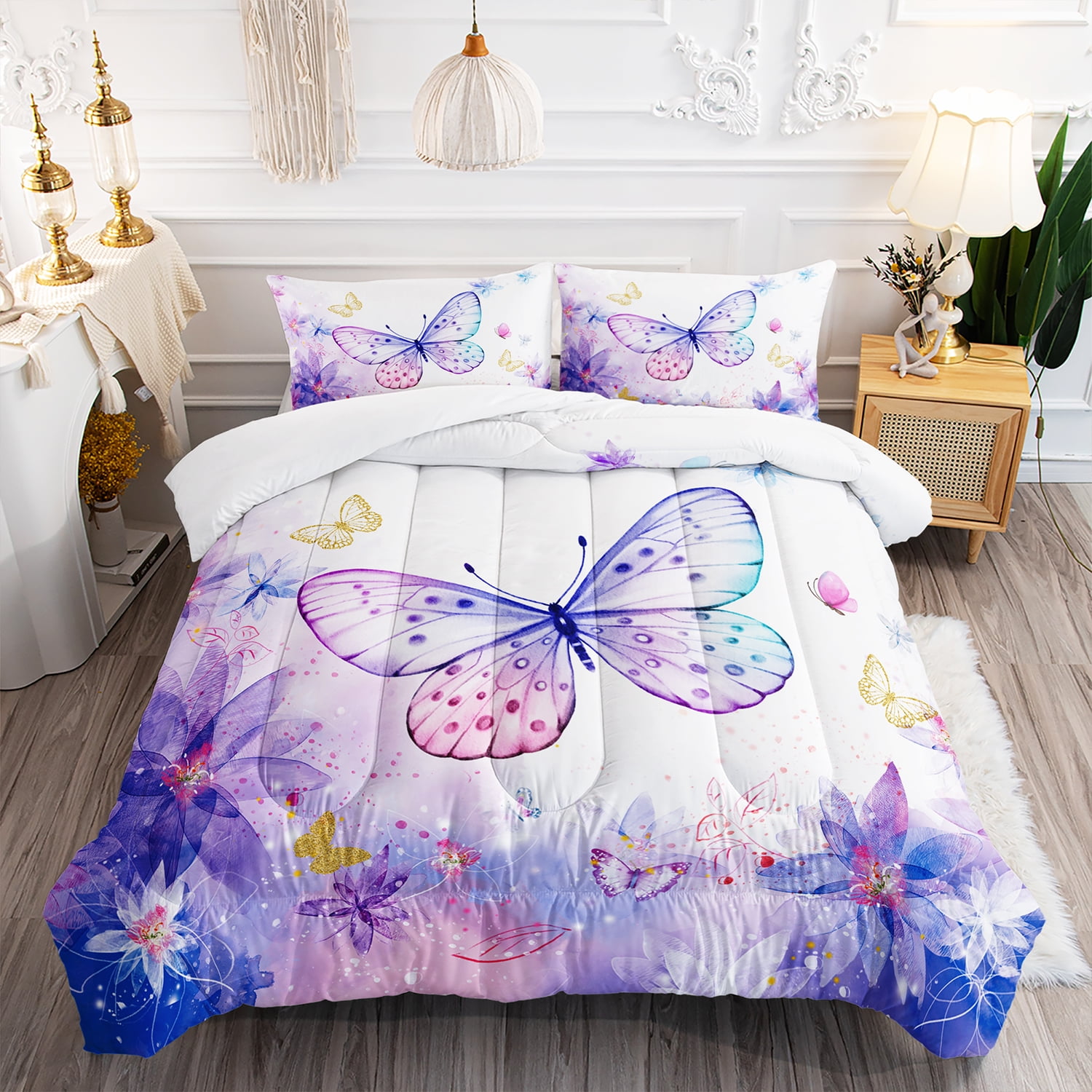 Hosima 3-Piece 3D Digital Printed Comforter Set,Colorful Personalized ...