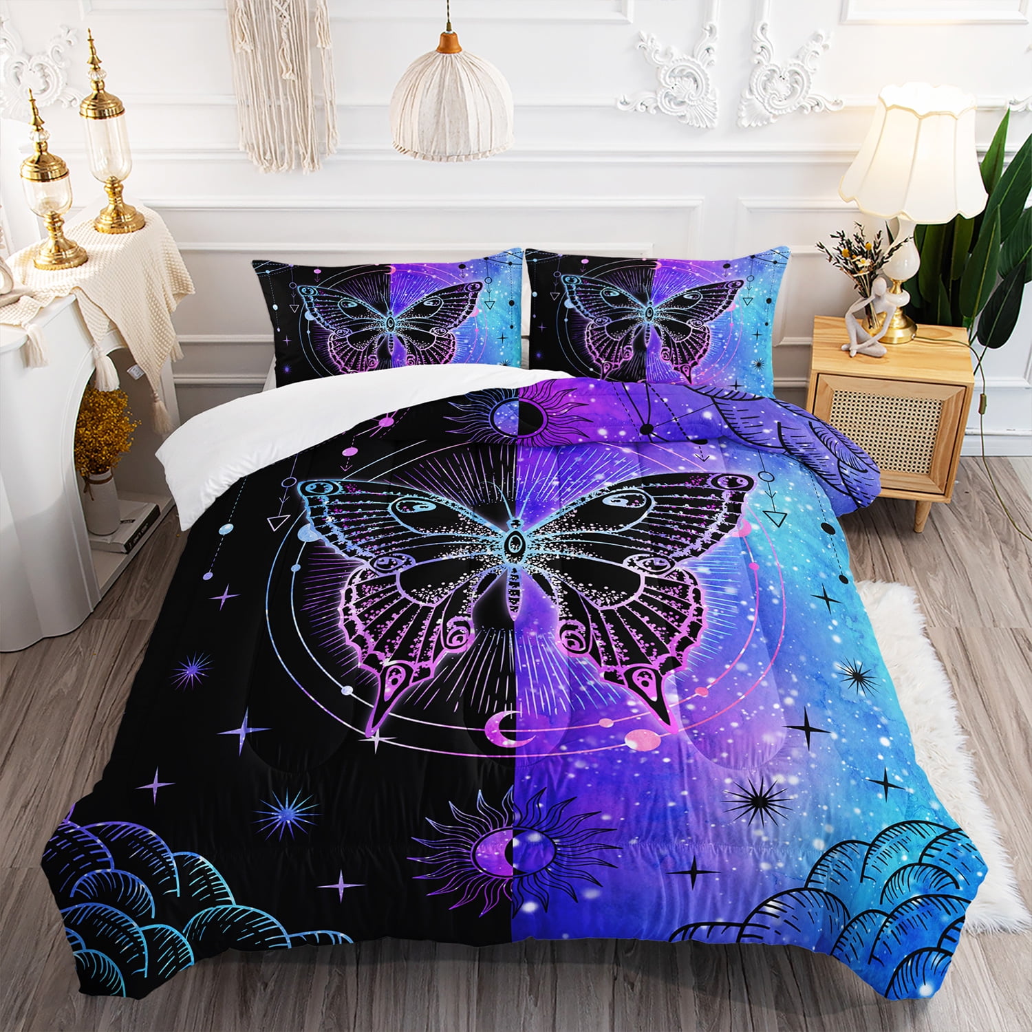 Hosima 3-Piece 3D Digital Printed Comforter Set,Colorful Personalized ...