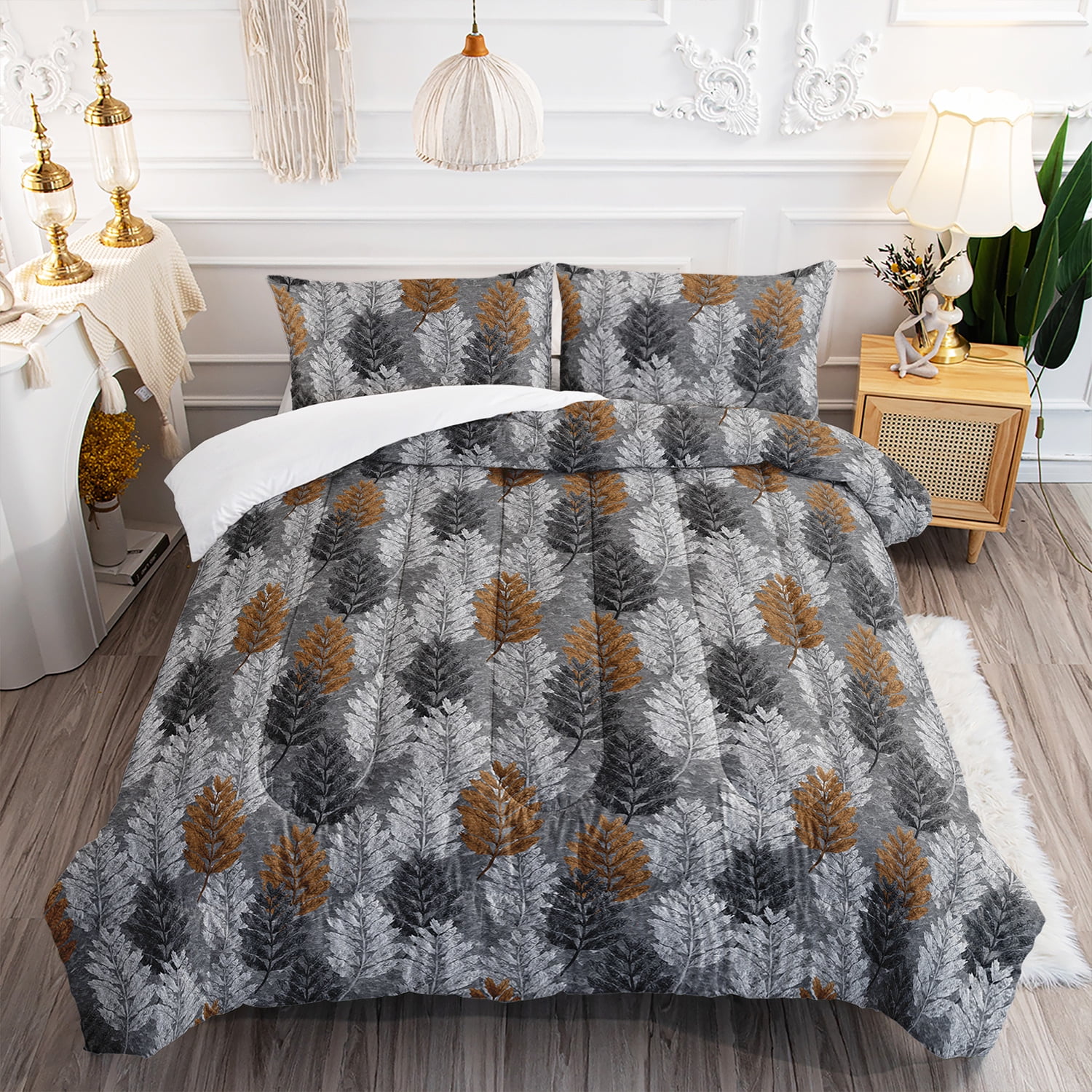 Hosima 3-Piece 3D Digital Printed Comforter Set ，Unique Design with ...