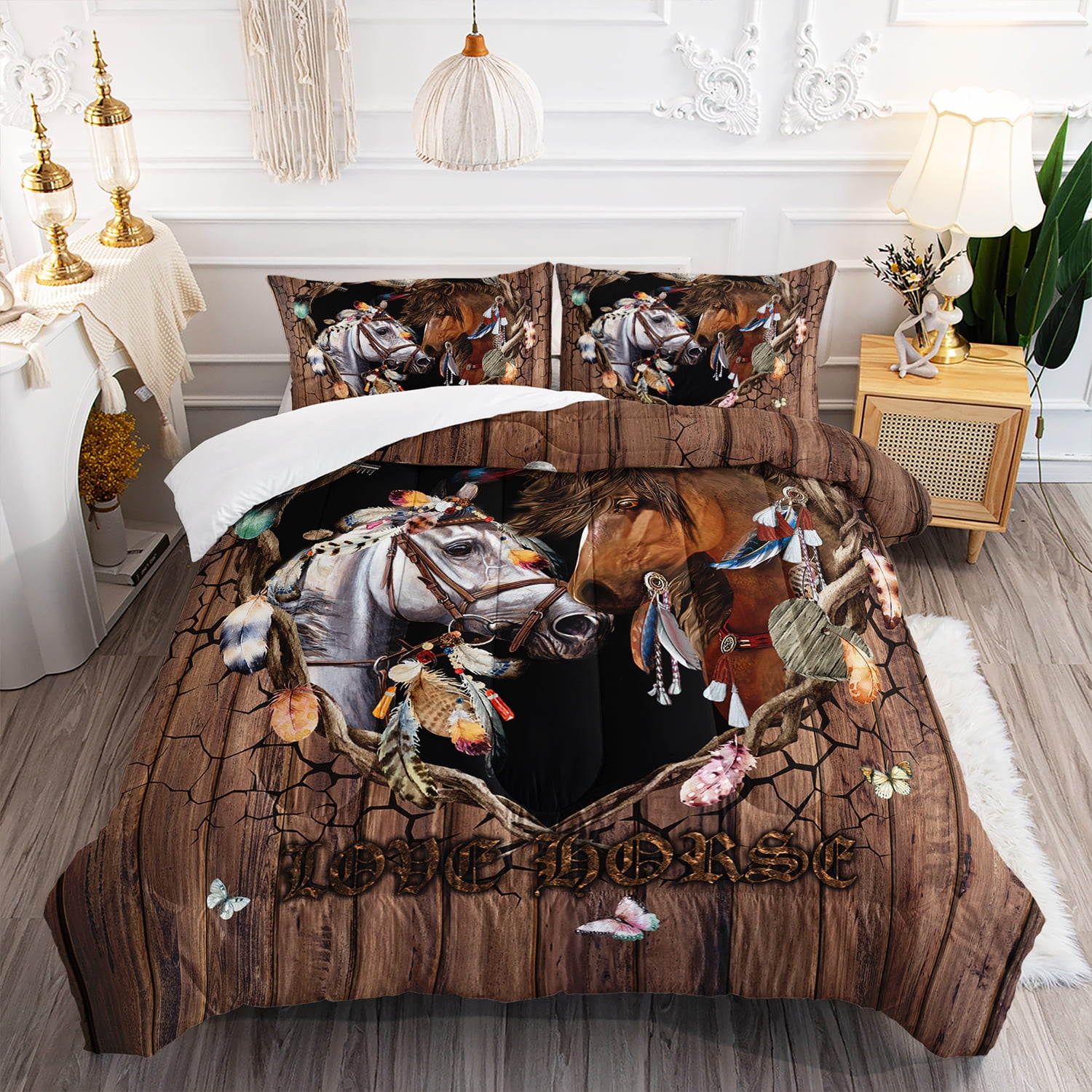 Hosima 3-Piece 3D Digital Printed Comforter Set,Various Animal Patterns ...