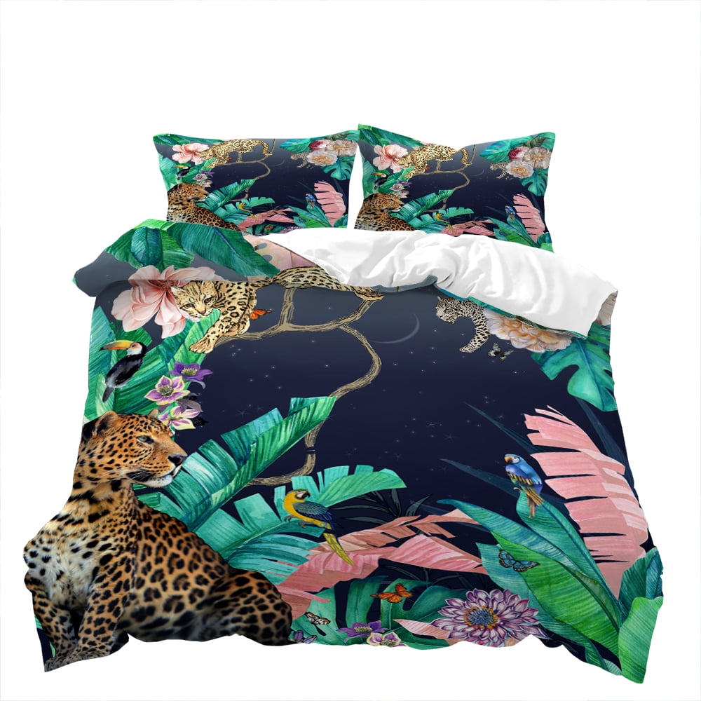 Hosima 3 Piece 3D Digital Printed Duvet Cover Double Bed Bedding Set ...