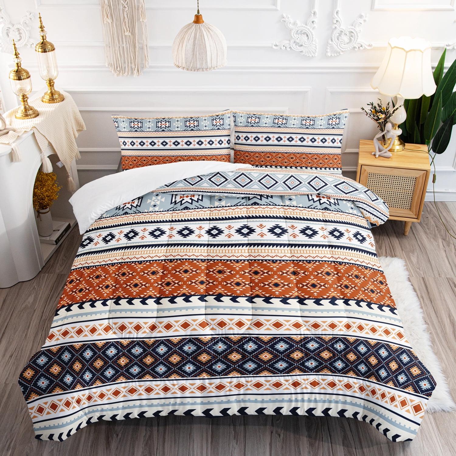 Hosima 3 Piece Multiple Patterns Fitted Sheet 3D Digital Printing ...