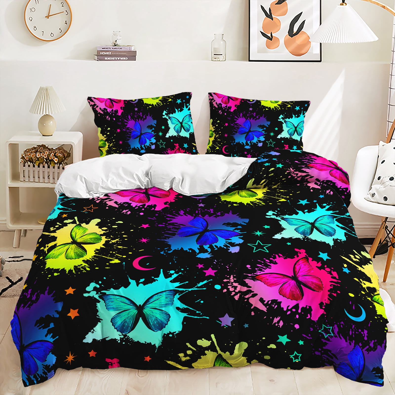 Hosima 3-piece 3D Digital Printed Duvet Cover,A Group Of Colorful ...