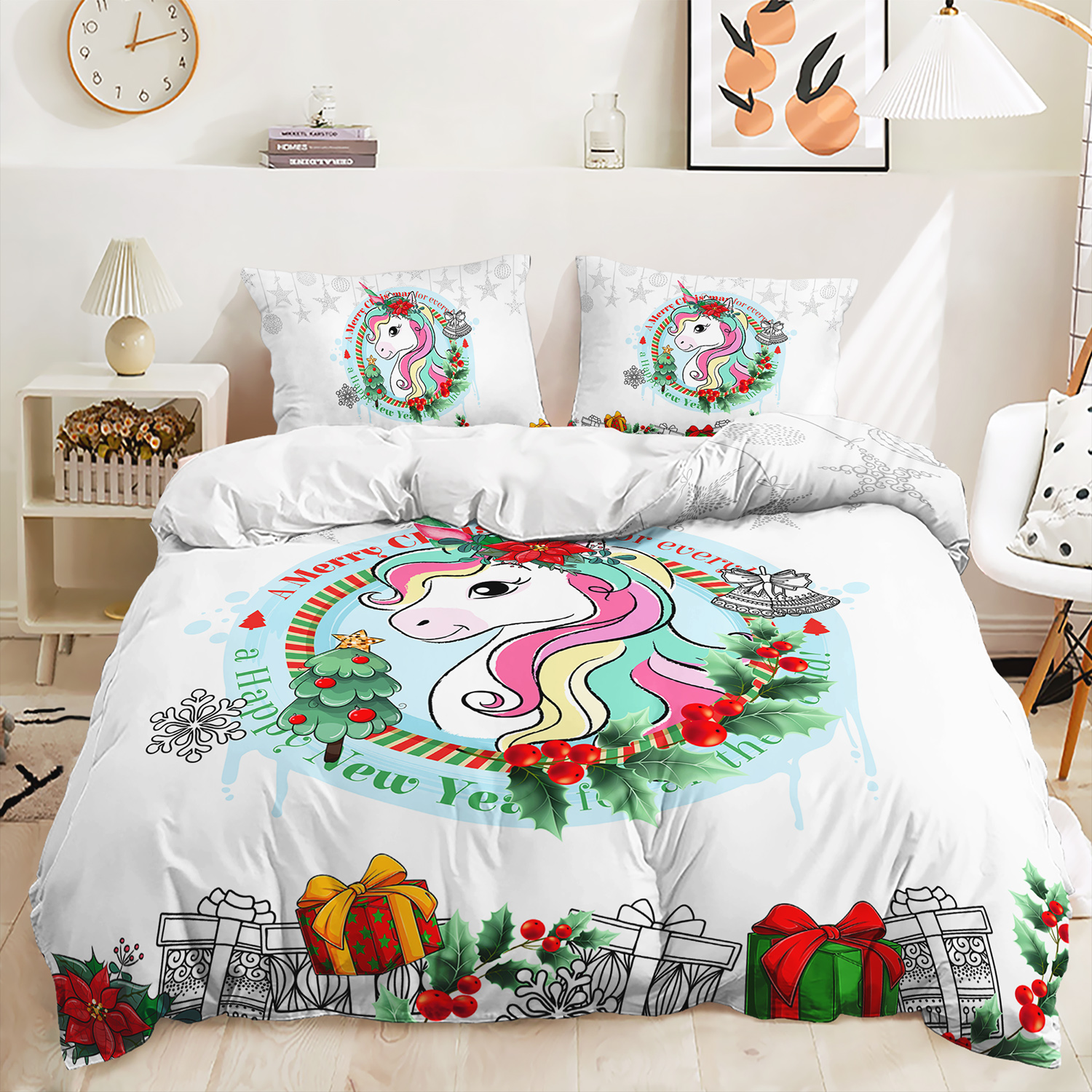 Hosima 3-piece 3D Digital Printed Duvet Cover Full Size Children's And ...