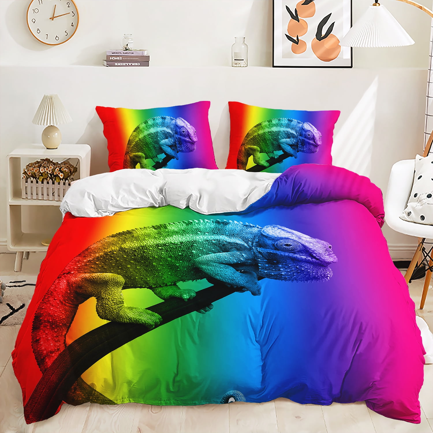 Hosima 3-piece 3D Digital Printed Duvet Cover Full Size Children's And ...
