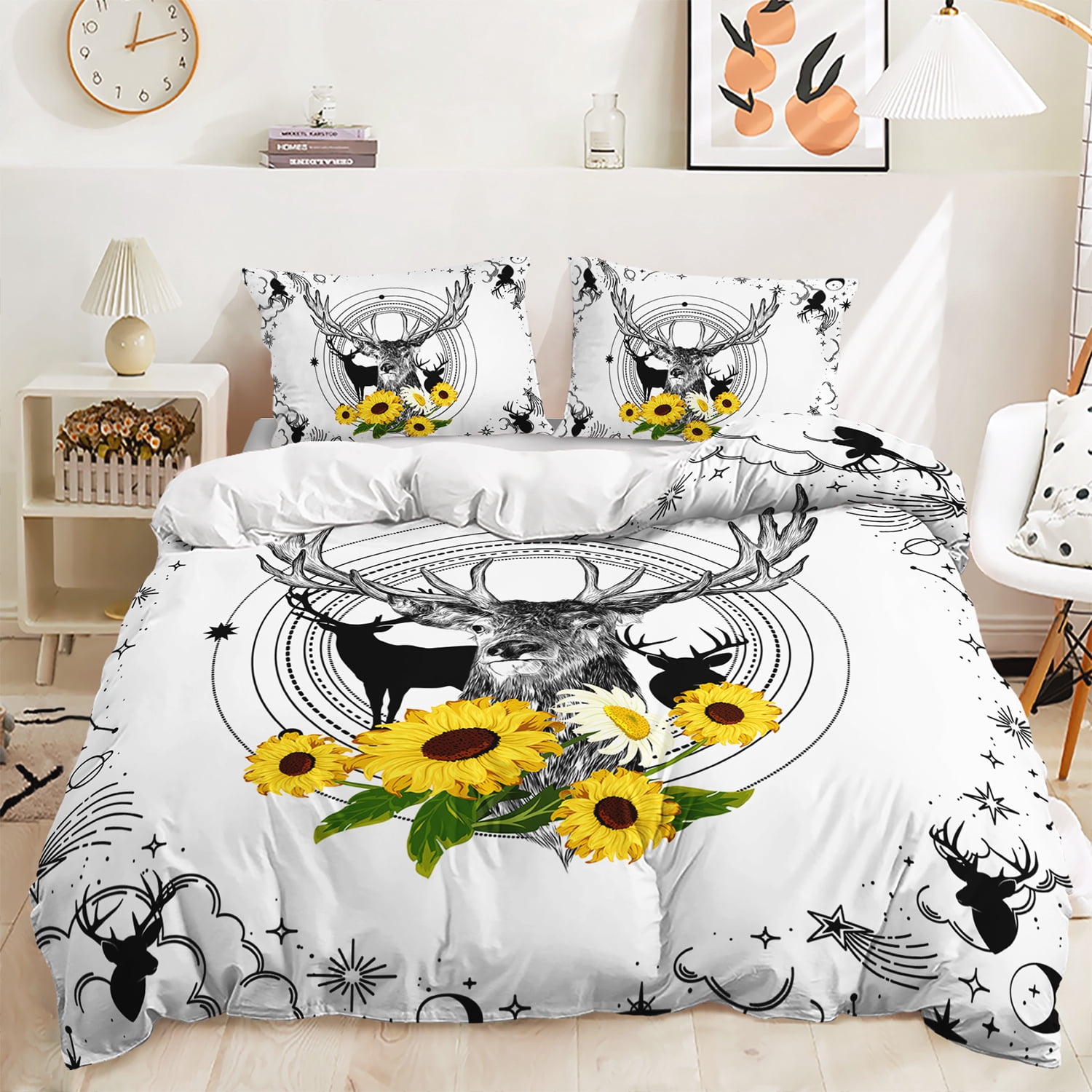 Hosima 3-piece 3D Digital Printing Quilt Cover Full Size Animal Pattern ...