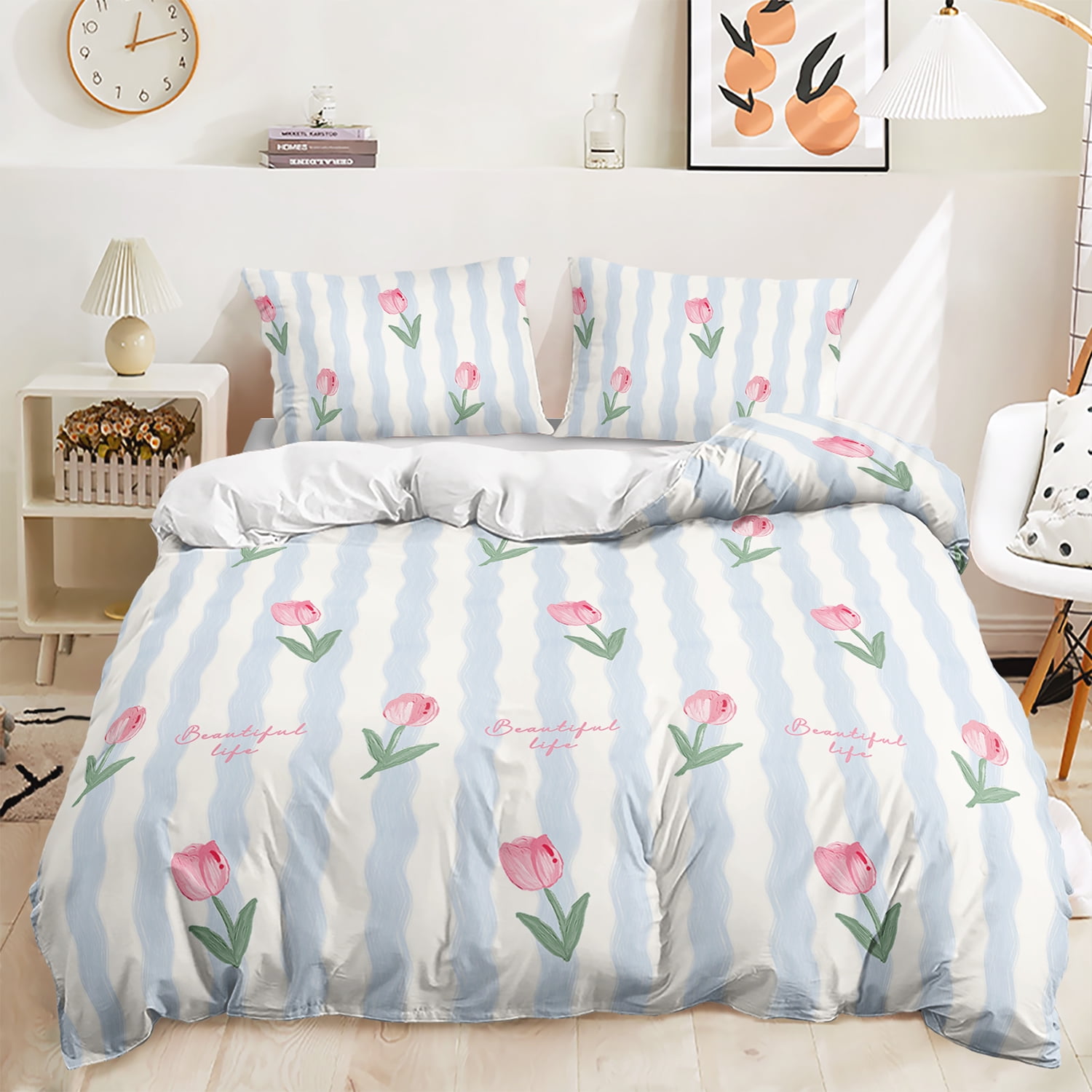 Hosima 3-piece 3D Digital Printing Quilt Cover Full Size Animal Pattern ...