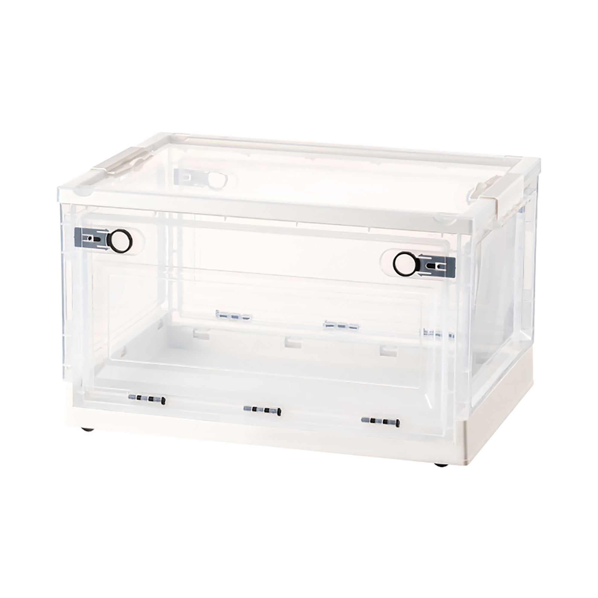 Hosima Large Plastic Storage Box with Lid Foldable Storage Box Suitable ...