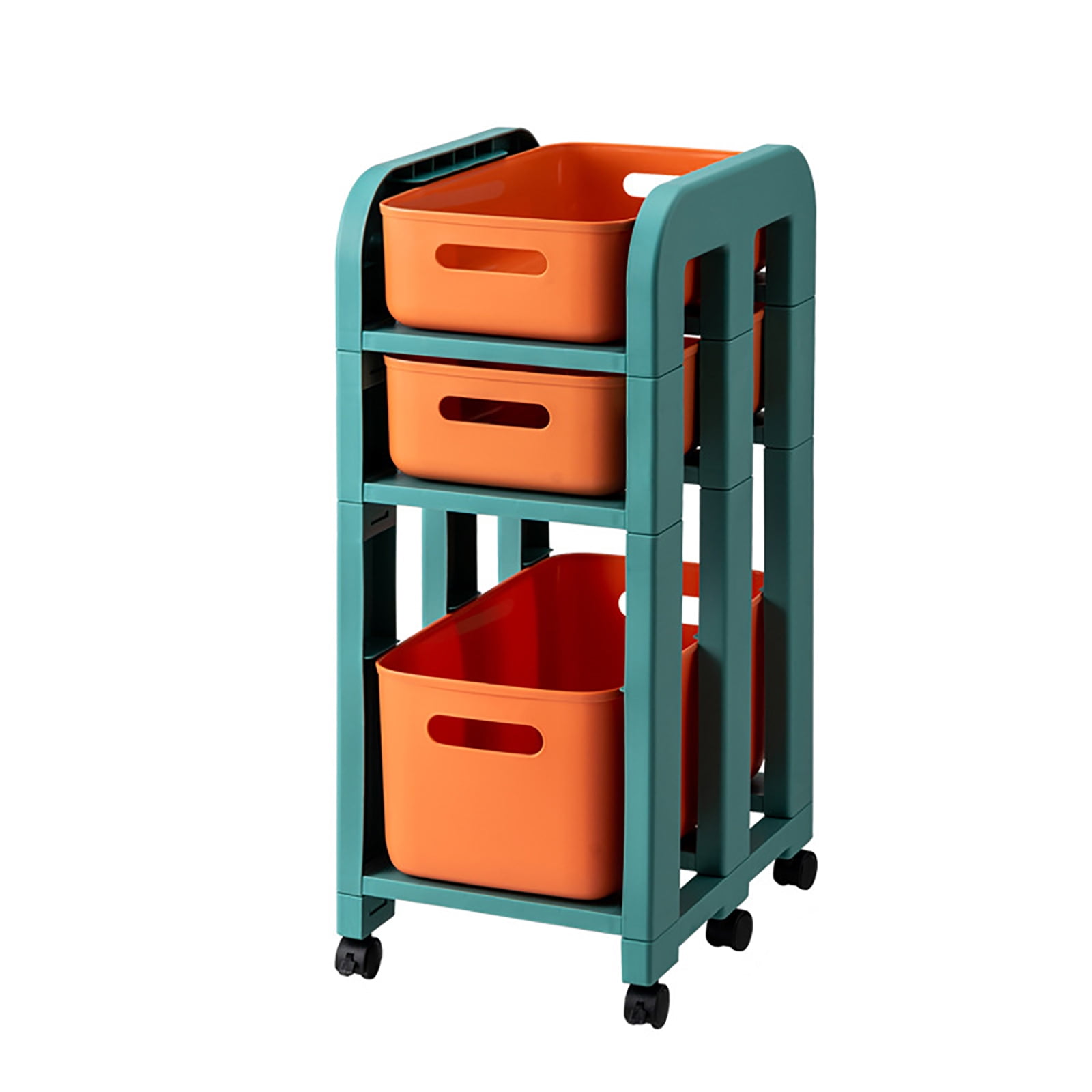 Hosima Multi Layer Trolley Storage Rack Can Be Folded and Moved, Family ...