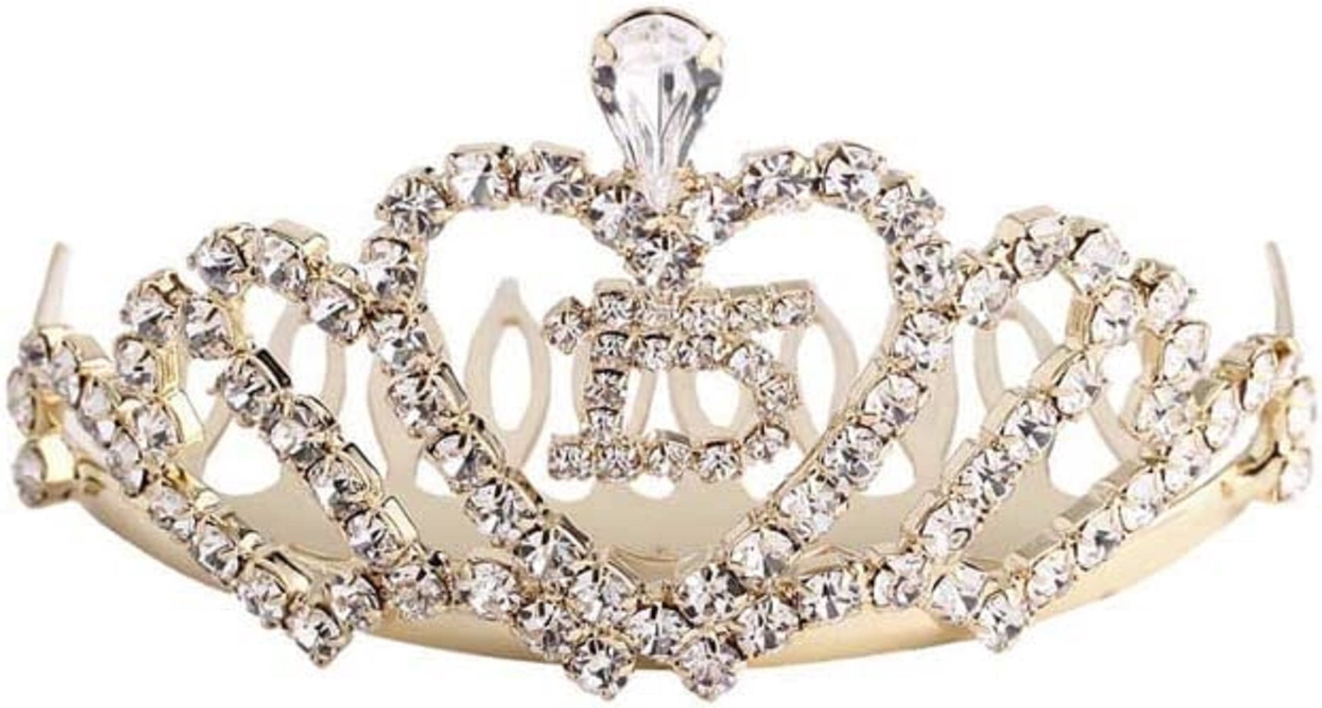 Hosley 1.57" H Tiara W-Heart 15th Birthday Gifts for Girls,15th ...