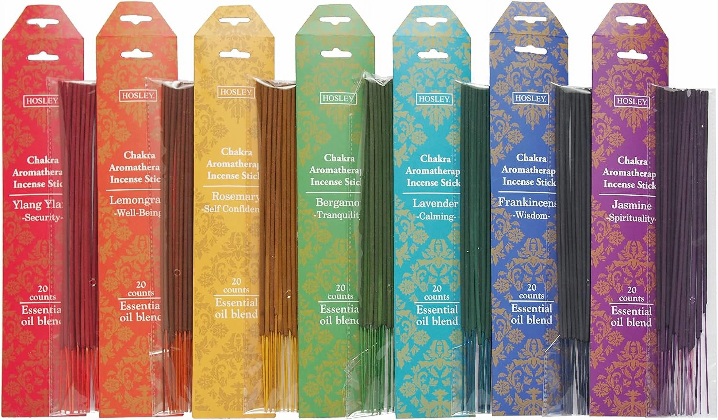 Hosley 140pack Assorted Incense Stick with Wood Holder, Infused with ...