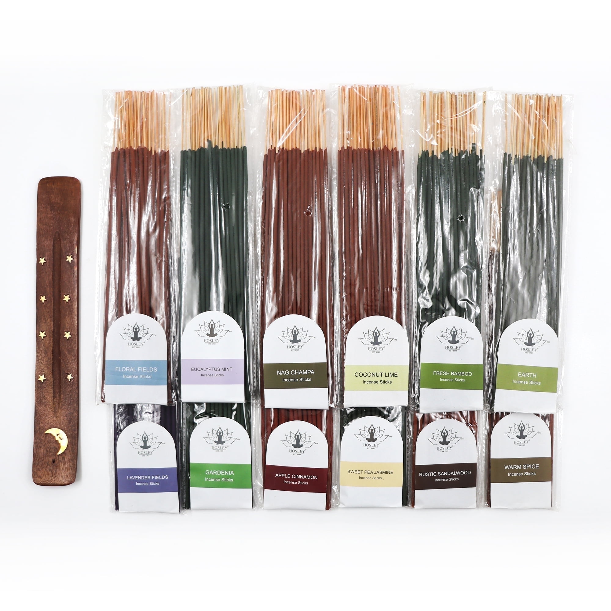 Hosley 480 Pack Aromatic Assorted Incense Sticks with Essential Oils ...