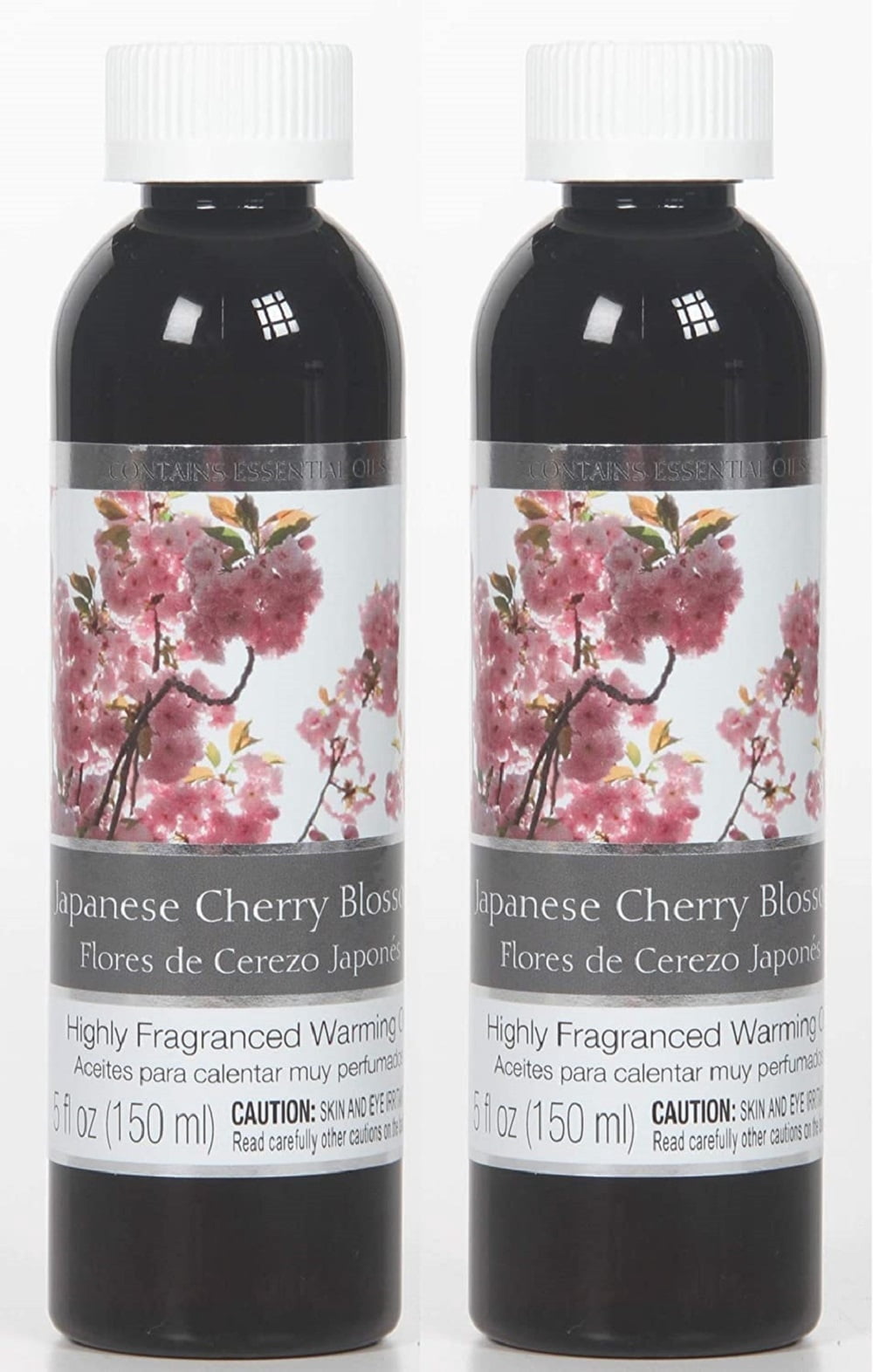 HOSLEY Japanese Cherry Blossom Fragrance Warming Oils, Set of 2, 5oz ...