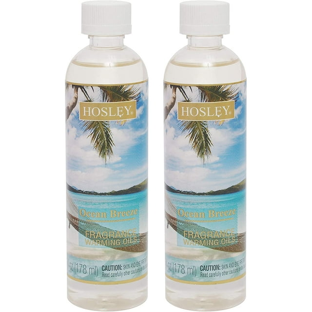 Hosley Set of 2, 6 oz. Ocean Breeze Highly Scented Warming Oils ...