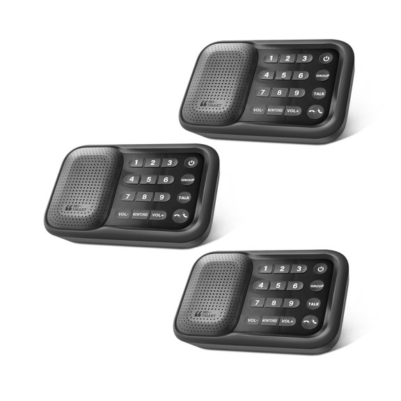 Wireless Intercom System Hosmart 1/2 Mile Long Range 7-Channel Security ...