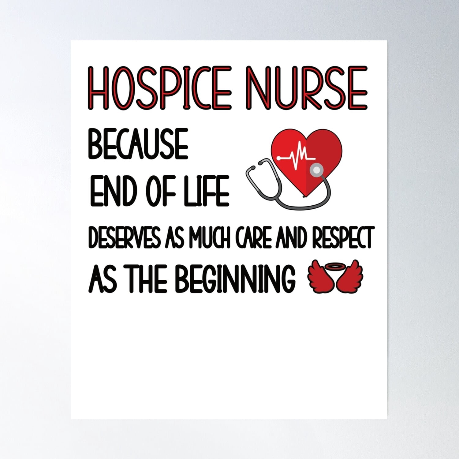 Hospice Nurse Appreciation Hospice Nursing Student Poster Wall Art ...