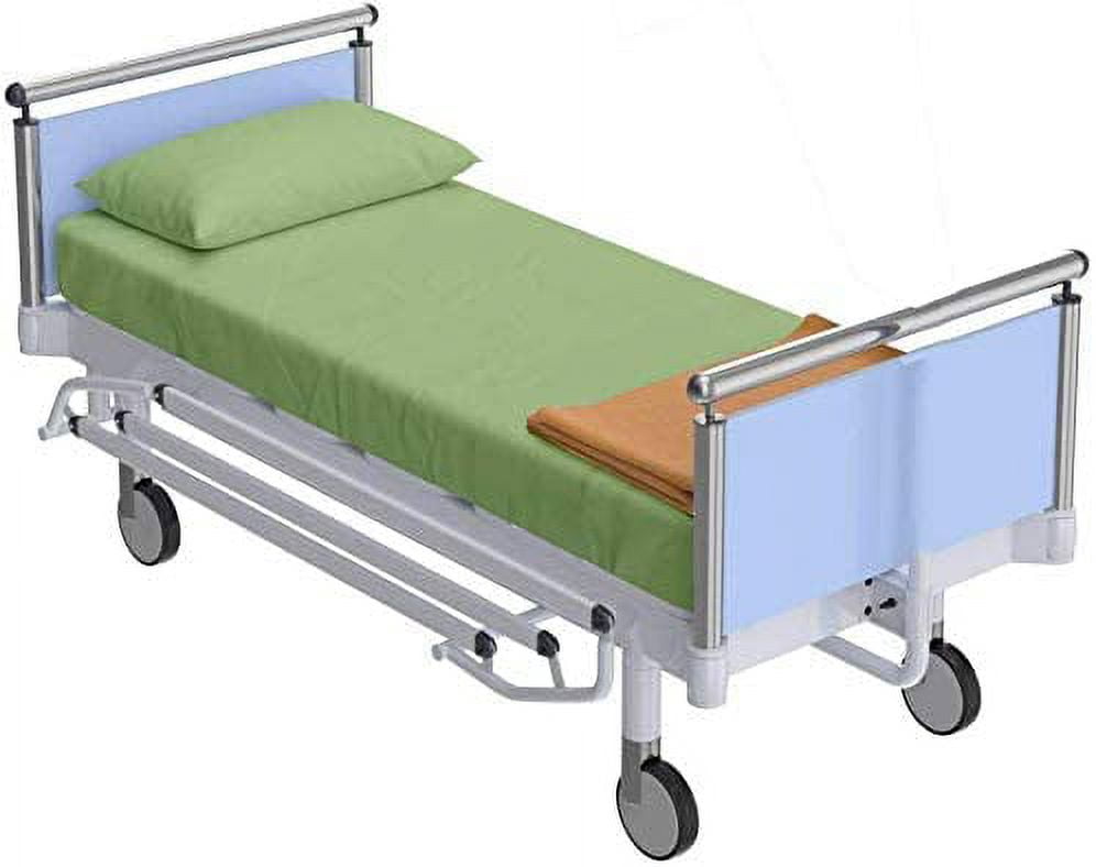Hospital Bed Sheet Set 3 Piece- 100% Cotton, 1 Fitted Sheet (6 Inch ...