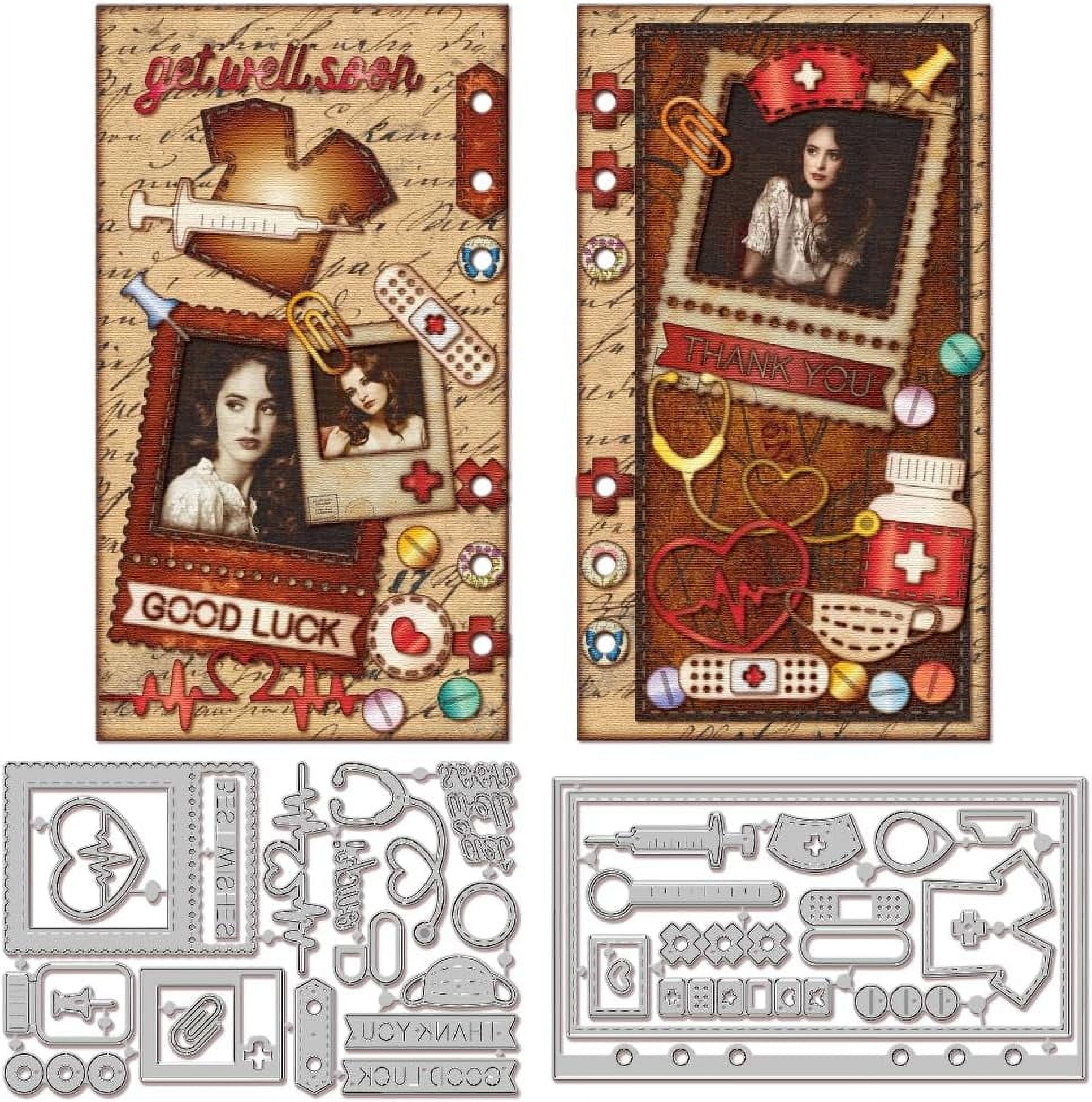 Hospital Doctor Folder Page Cutting Dies for DIY Scrapbooking Metal Get ...