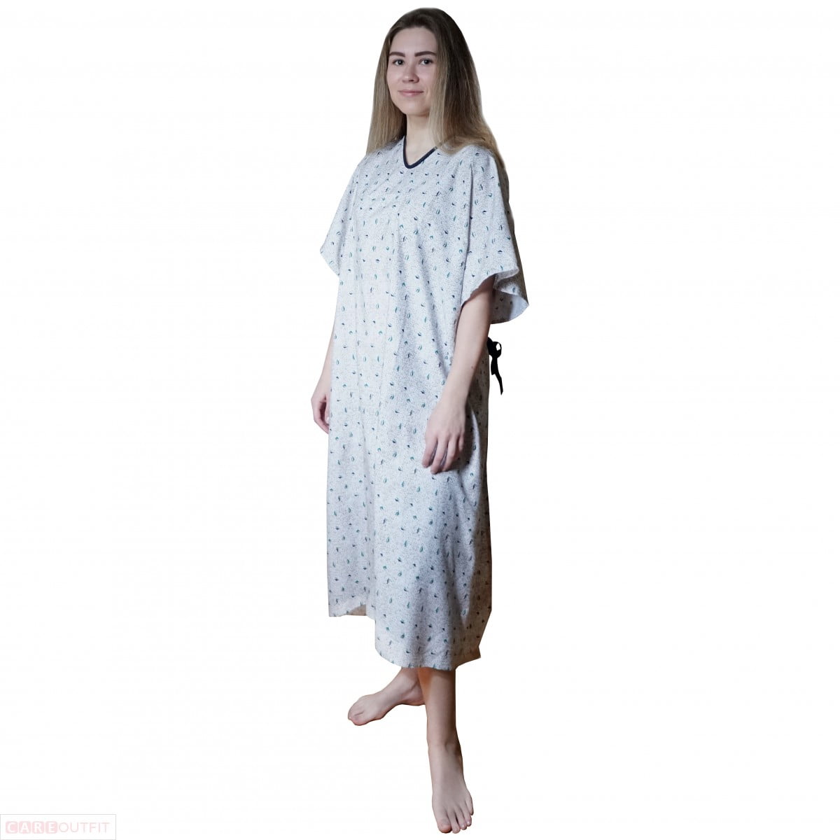 Walmart Patient Medical Adult Gown with Snaps, One Size Fits All (Small ...