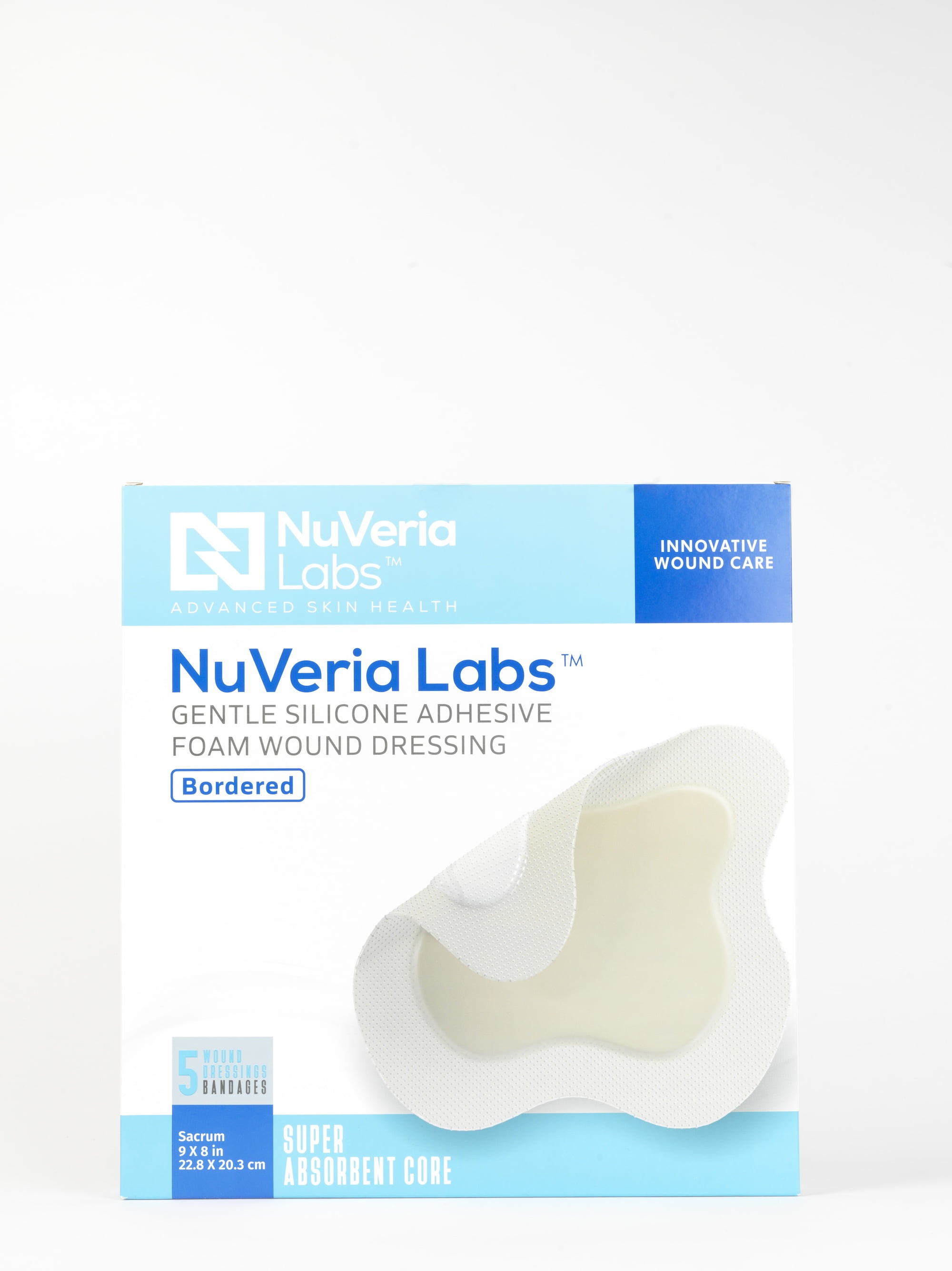 Hospital Grade Sacral Bordered Silicone Foam Wound Dressing - Gentle ...