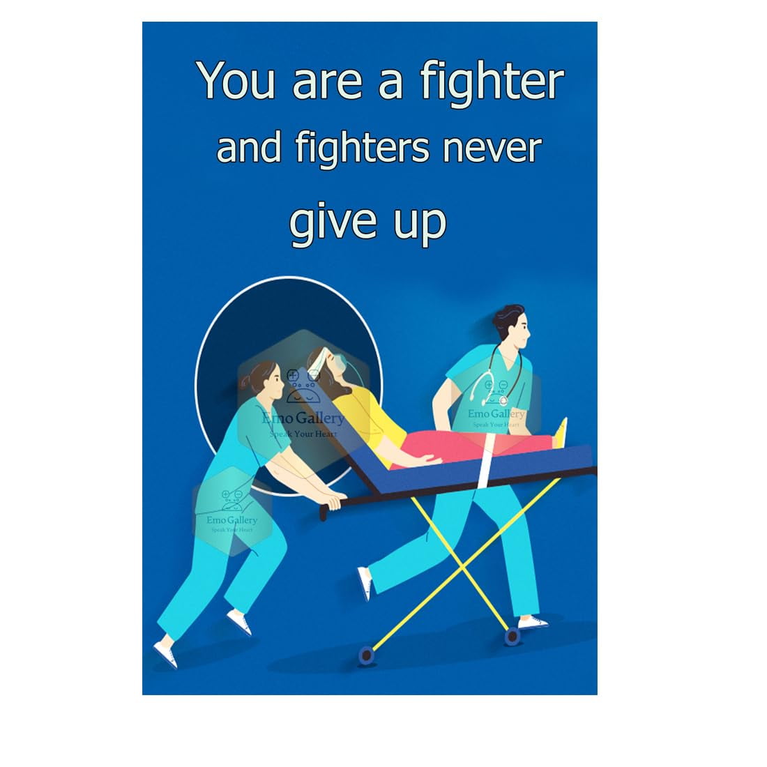 Hospital Motivational Poster Sticker for Patients Waterproof Oil Proof ...